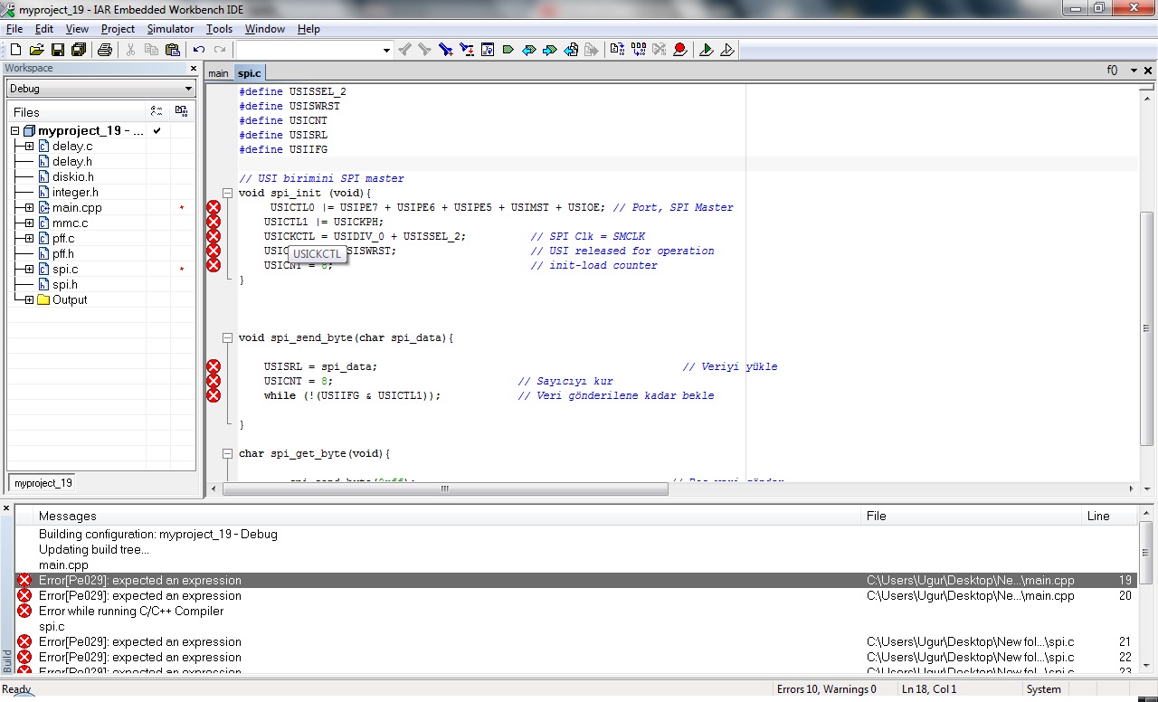 Error Pe029 Expected An Expression Msp Low Power Microcontroller Forum Msp Low Power
