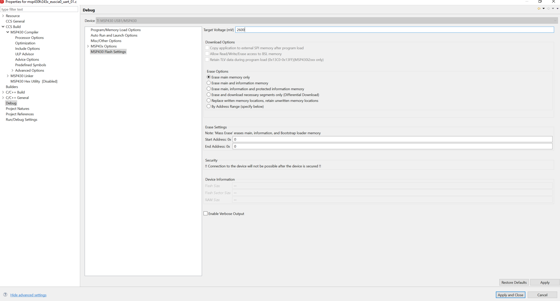 CCS/MSP430FR2433: Can't program the micro on my custom board with the launchpad - MSP low-power ...