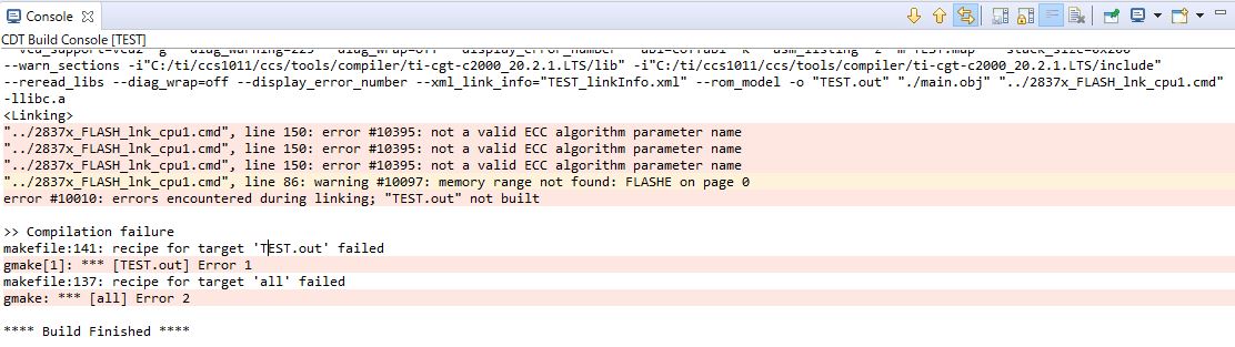 TMS320F28379D: Generate ECC during the link step - C2000 microcontrollers forum - C2000™︎ ...