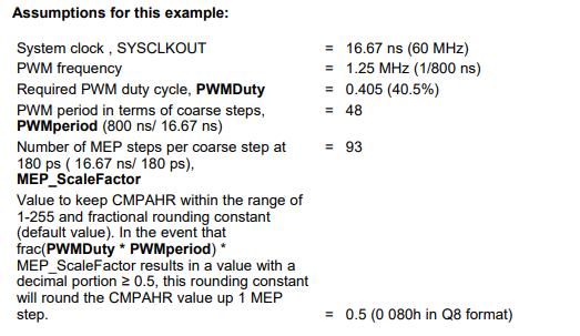 TMS320F28035: The value of PWMperiod - C2000 microcontrollers forum - C2000™︎ microcontrollers ...