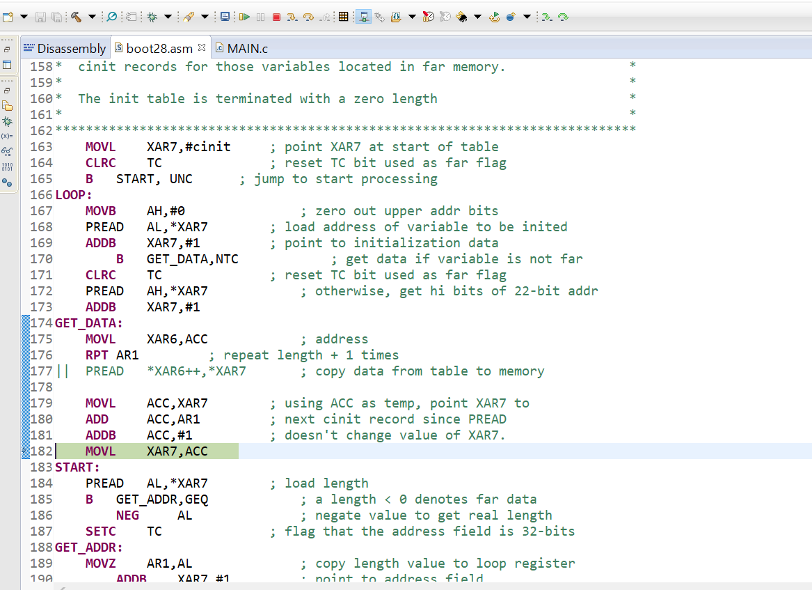 F2812 Stops In Cinit After Flash And F8resume C2000 Microcontrollers