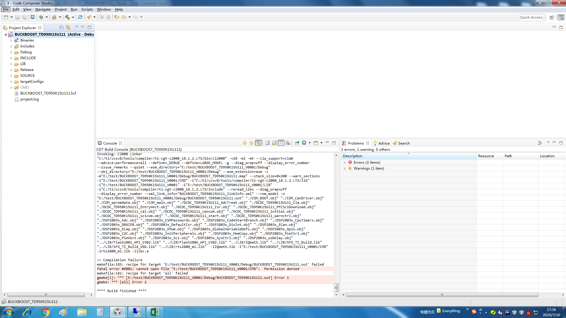 CCS/TMS320F28035: gmake: *** No rule to make target - C2000 microcontrollers forum - C2000™︎ ...