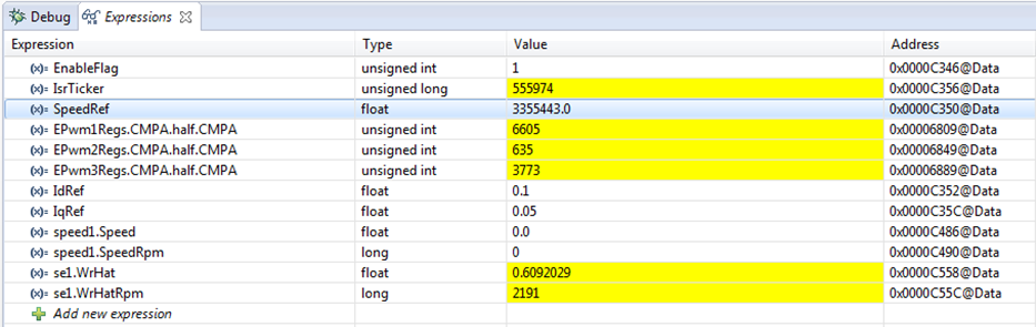 Problem in data format( HVACI_Sensorless_2833x ) - C2000 ...