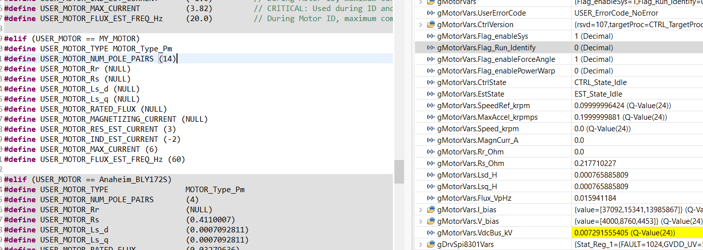 CCS/LAUNCHXL-F28069M: Lab2c, Differenct Motor ID parameters - C2000 microcontrollers forum ...