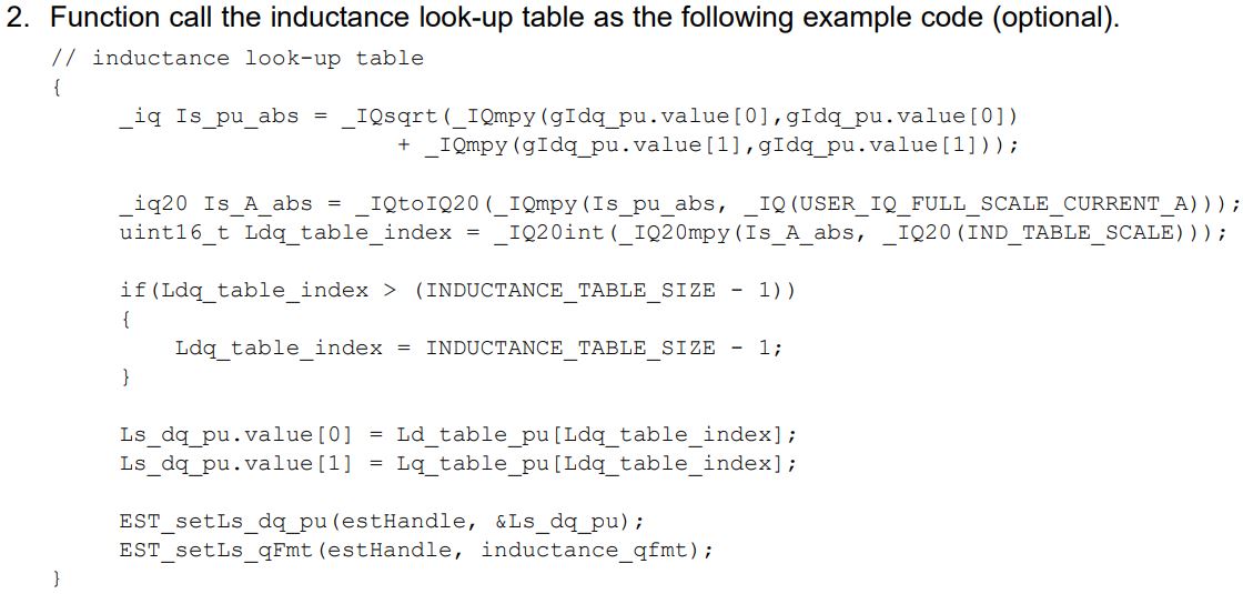 TMS320F28069: Inductance table for Instaspin - C2000 microcontrollers forum - C2000™︎ ...