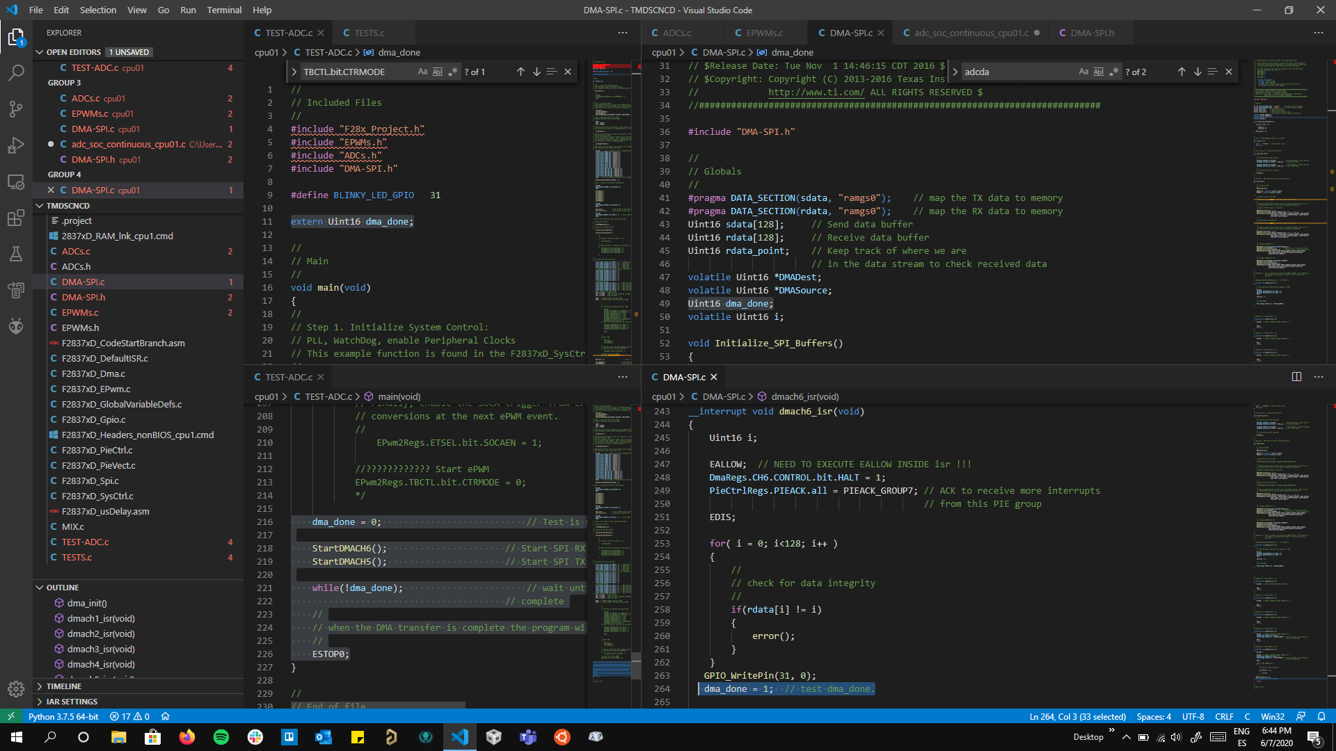 Ccslaunchxl F28379d Dma Spi C2000 Microcontrollers Forum C2000™︎ Microcontrollers Ti E2e