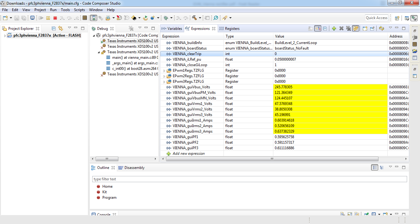 Tidm 1000 Distortion In Line 3 Current Waveform During Build2 C2000