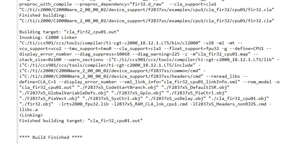 CCS/LAUNCHXL-F28377S: Errors of cla_adc_fir32 - C2000 microcontrollers forum - C2000™︎ ...