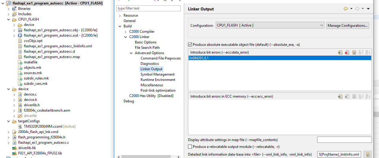 CCS/C2000WARE: Piccolo Microcontroller - Flash ECC test - C2000 ...