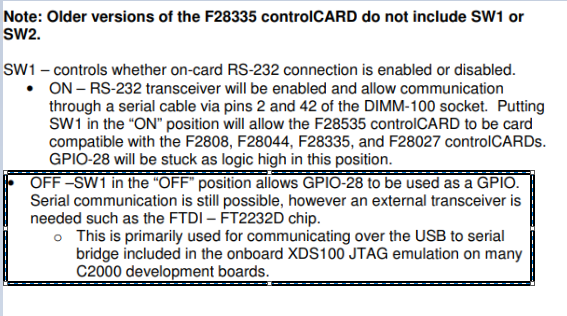 TMS320F28335: Serial communication with the TMS320F28335 via USB - C2000 microcontrollers forum ...