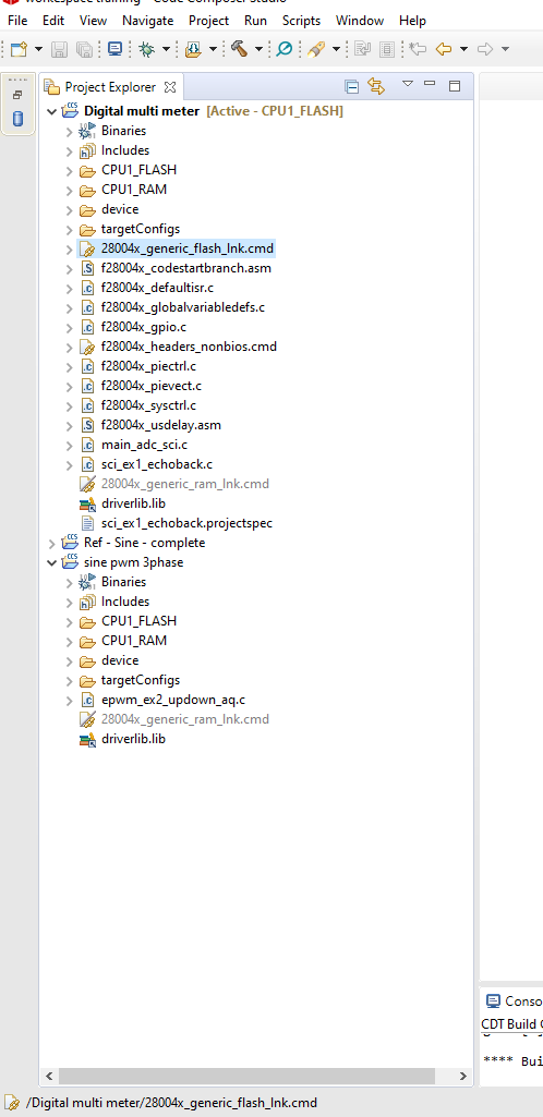 TMS320F280049: modified linker files for flashing 2 programs - C2000 microcontrollers forum ...