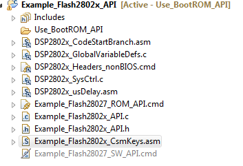 Example_Flash2802x_API.c project CMD files question - C2000 microcontrollers forum - C2000™︎ ...