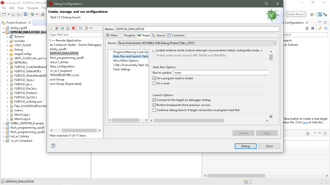 CCS/TMS320F28379D: Reset /power off cycle code is not works ,in EEPROM Emulation Implementation ...