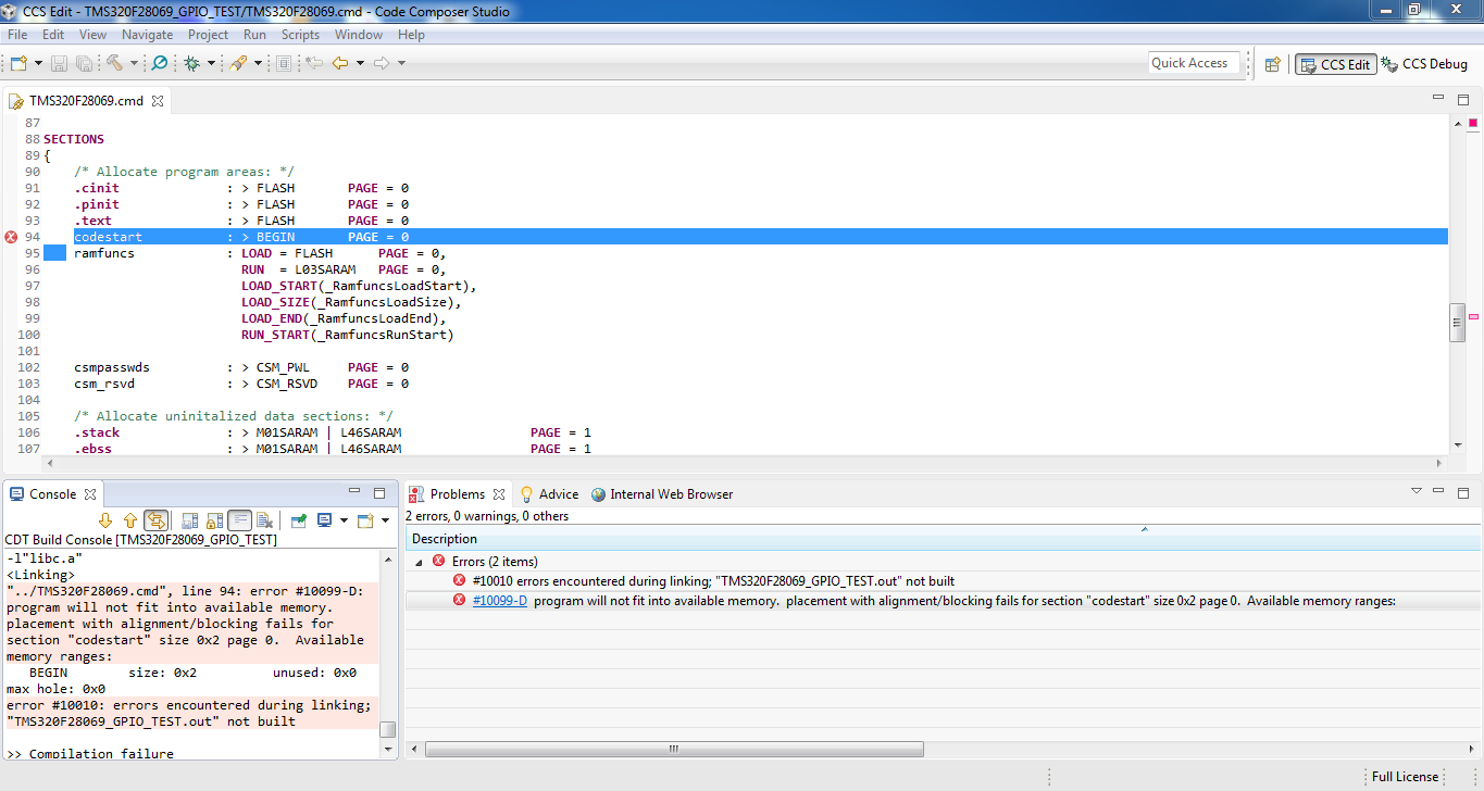 How To Program Gpio Of Tms320f28069 Using Ti Rtos C2000 Microcontrollers Forum C2000™︎