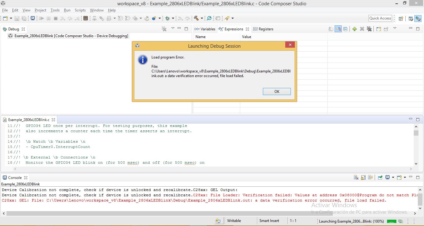 Ccs Tms320f28069mdevice Is Locked Or Not Connected Operation