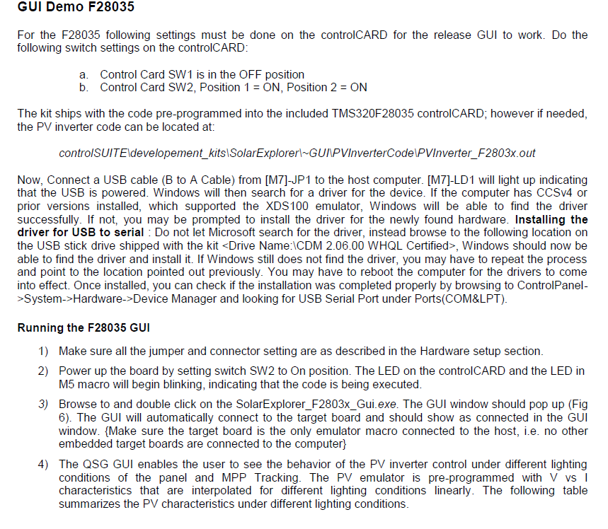 Solar Explorer Kit Software Setup Help C2000 Microcontrollers Forum C2000™︎ Microcontrollers