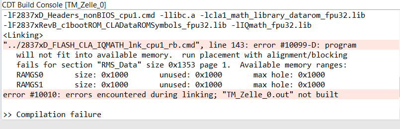 Compiler/TMS320F28379D: Linker placement of variables - C2000 microcontrollers forum - C2000™︎ ...