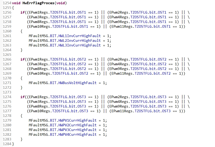 TMS320F28374S: can not find detailed Trip flag - C2000 microcontrollers forum - C2000™︎ ...