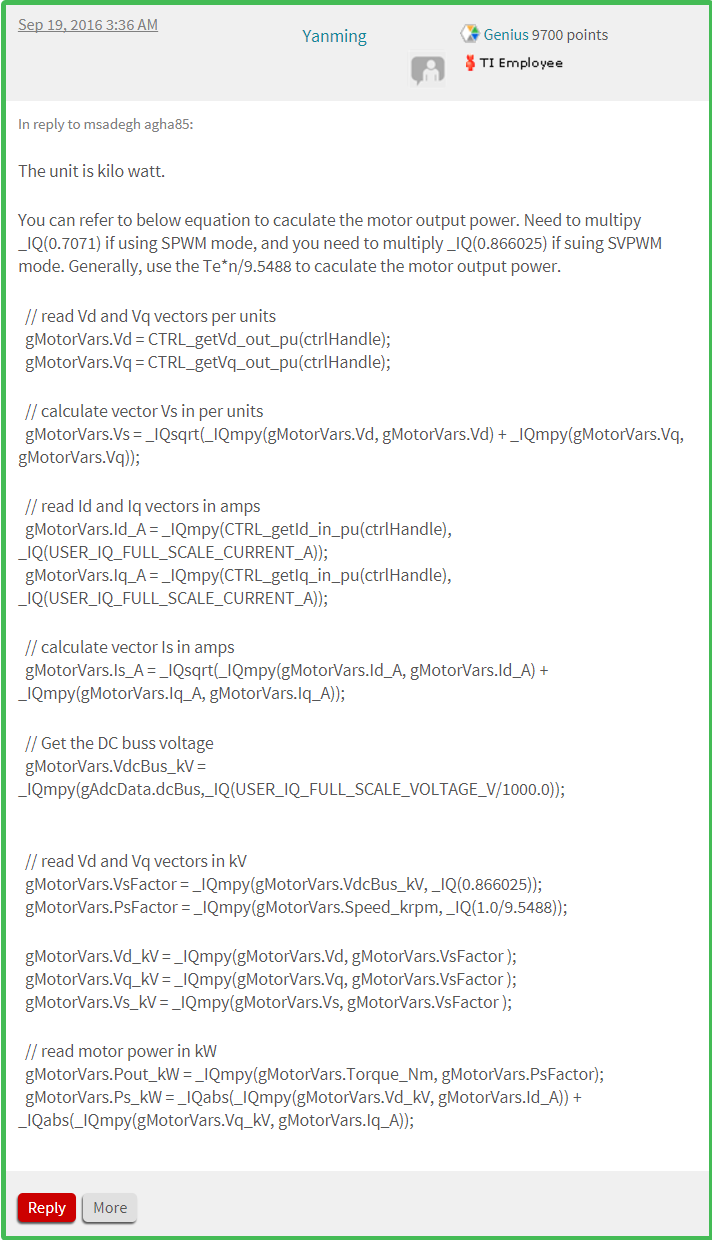 TMDSHVMTRPFCKIT(F28035) Vd,Vq real value - C2000 microcontrollers forum - C2000™︎ ...