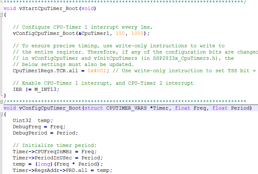 TMS320F28235: "function call will not return problem" solved by changing parameter data type on ...