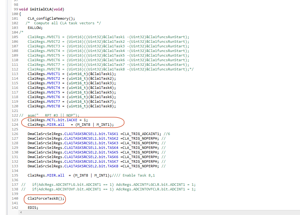 Tms320f28379d Cla Task1 Not Work ,just Run Task8; C2000 Microcontrollers Forum C2000™︎