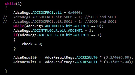 CCS/TMS320F28379D: ADC Post processing block - no difference in ADC Result Reg - C2000 ...