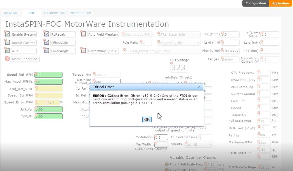 Ccstidm 1003 Issue Identifying And Running High Voltage Three Phase Bldc C2000