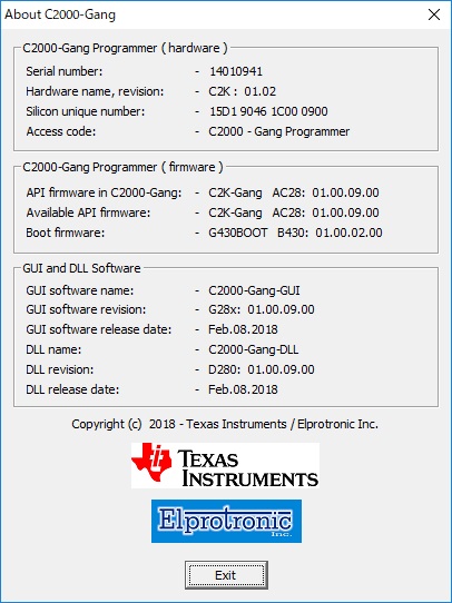 C2000-GANG: About API Firmware version 01.00.09.00 - C2000 ...