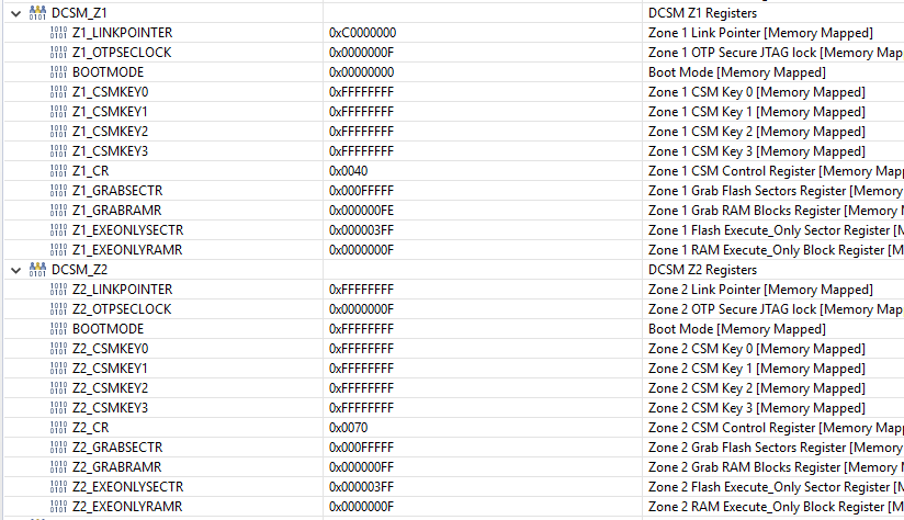 Ccstms320f28054f Zone 1 Is Secure C2000 Microcontrollers Forum C2000™︎ Microcontrollers
