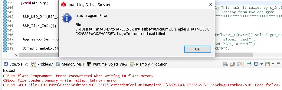 Ccstms320f28335 I Want To Debug The Code On The Board C2000 Microcontrollers Forum C2000