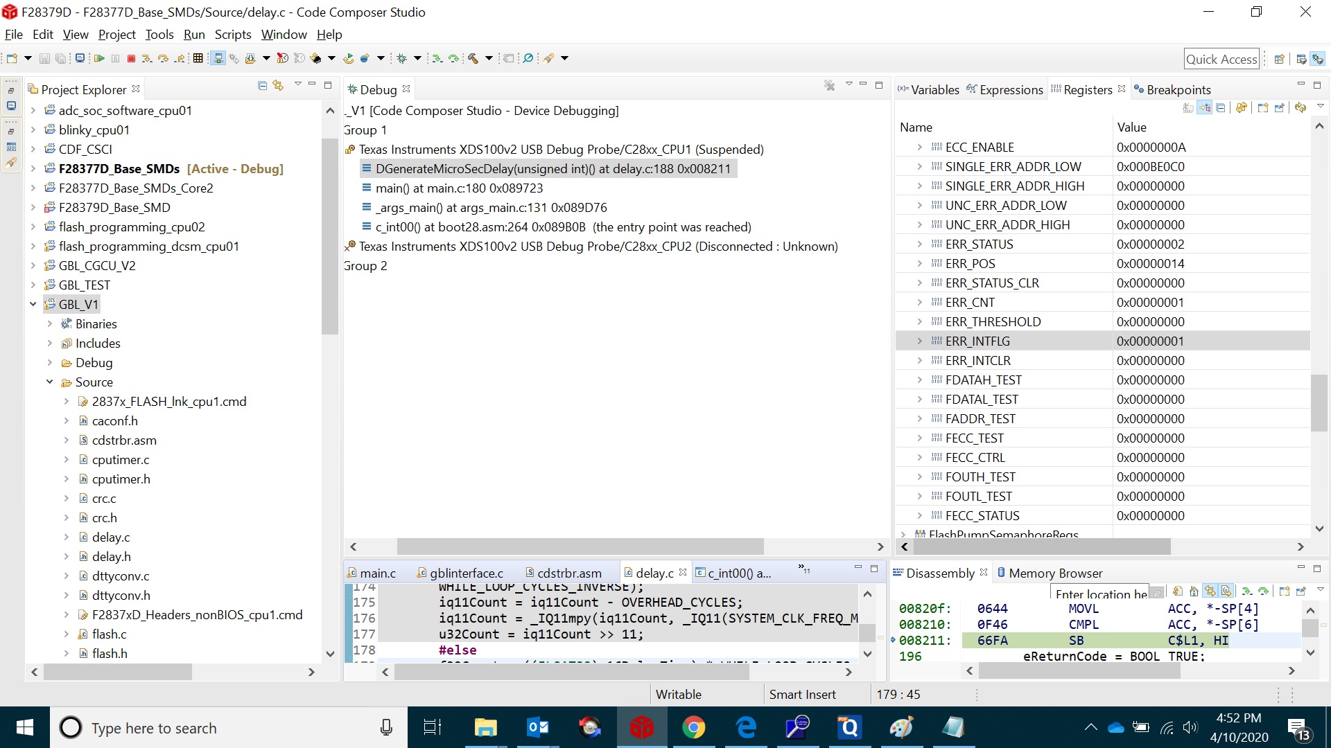 CCS/TMS320F28379D: Long Jump to a different FLASH sector to execute a another application ...
