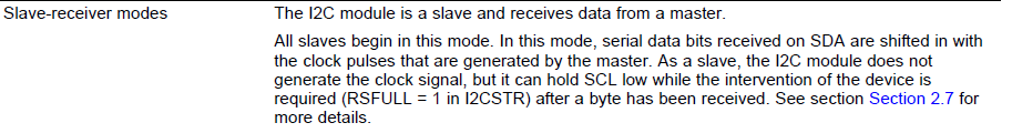 Tms320f28027 Will F28027 Stretch A Iics Scl When Acting As A Slave C2000 Microcontrollers 