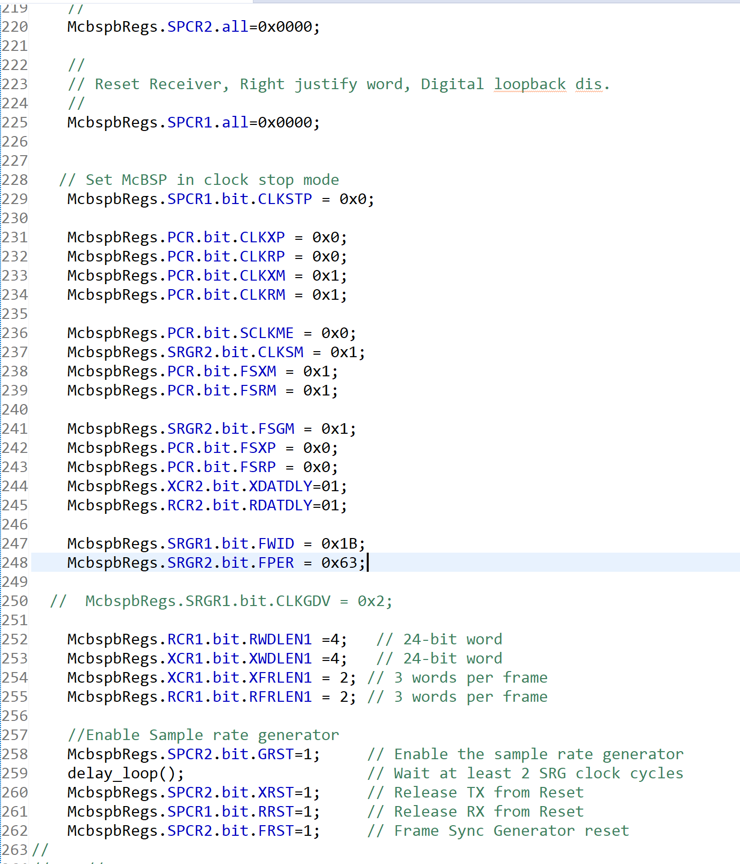 TMS320F28335: McBSP as slave for Multiple Slaves - C2000 microcontrollers forum - C2000™︎ ...