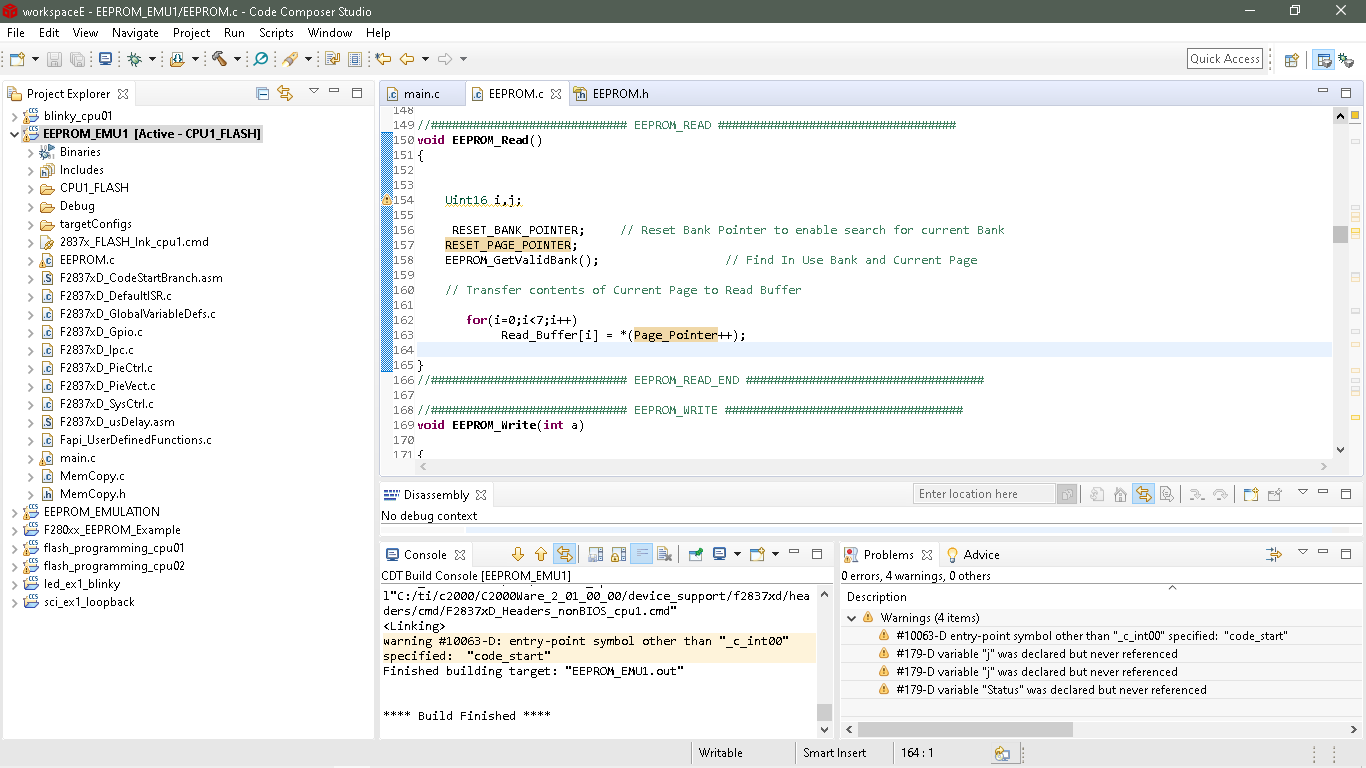 CCS/TMS320F28379D: During RESET/Power Cycle couldn't read value from MEMORY using pointer ...