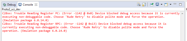 C28xx: Trouble Reading Register PC error - C2000 microcontrollers forum ...