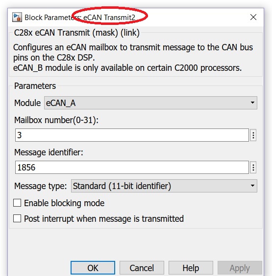 Launchxl F28069m Issue With Multiplexing Technique For Can Using Simulink C2000