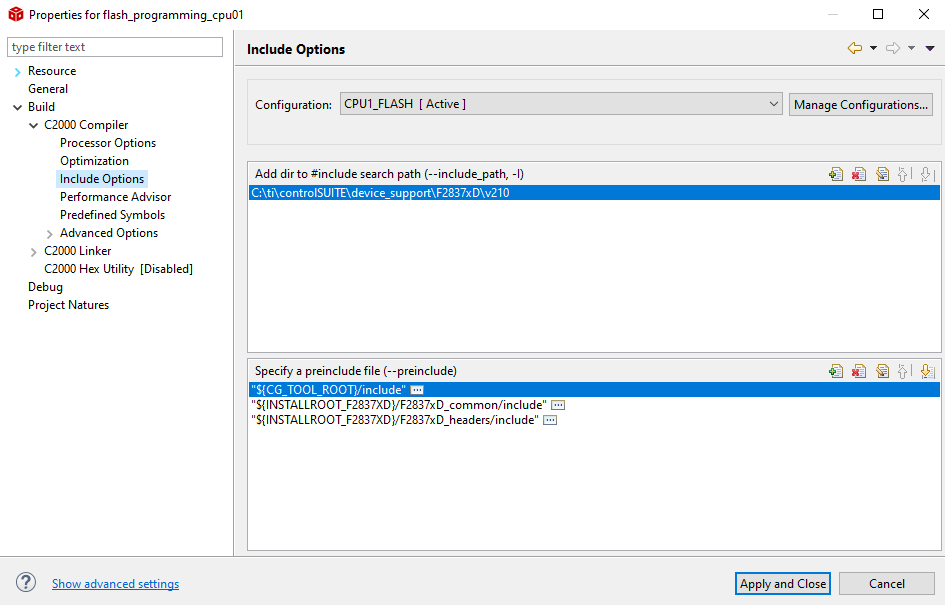Compilertms320f28379d Flashprogramming Example Compile Issue C2000