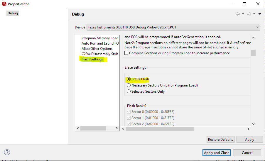TMS320F280049C: TMS320F280049C:Live Firmware Update of Application example project queries ...