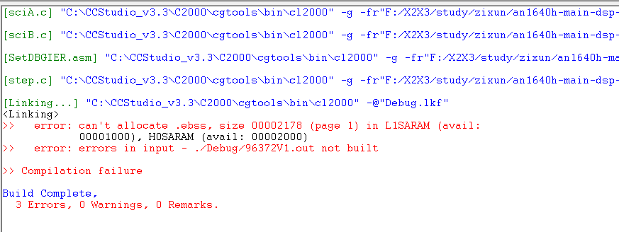 TMS320F2812: RAM , .bss and .ebss concerns - C2000 microcontrollers forum - C2000™︎ ...