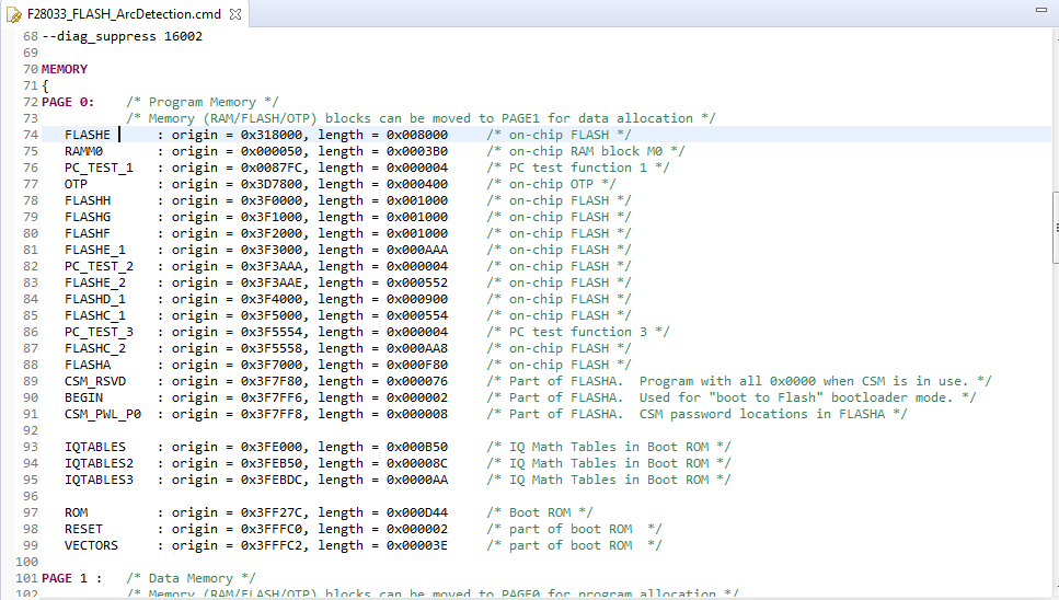 TMS320F28033: Fatal error: cannot open source file