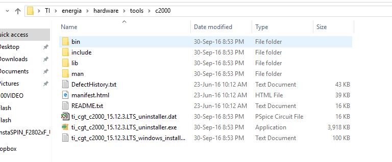 Energia with C2000 FX20287 windows 10 - C2000 microcontrollers forum ...