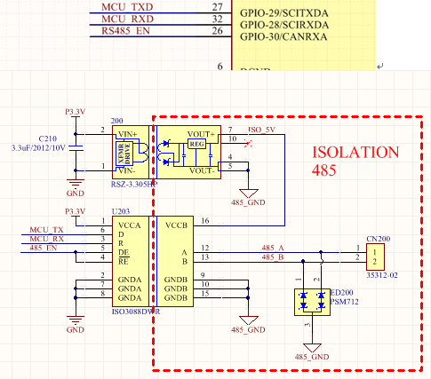 F28035 SCI boot using RS485. - C2000 microcontrollers forum - C2000™︎ microcontrollers - TI E2E ...
