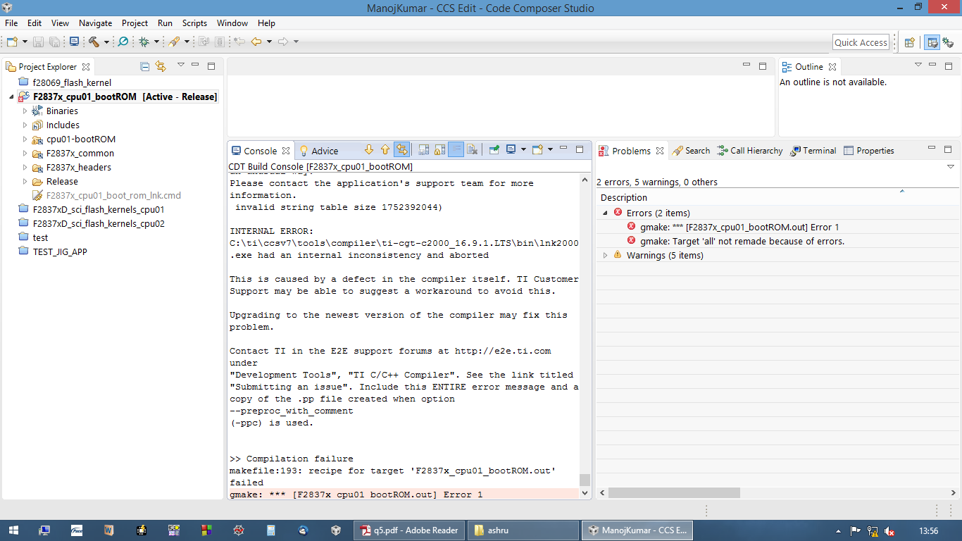 TMS320F28377D: CODE LOADING ISSUE - C2000 microcontrollers forum - C2000™︎ microcontrollers - TI ...