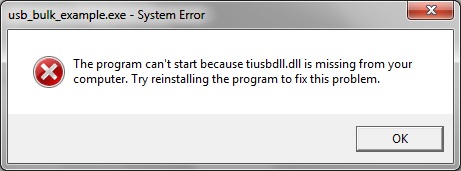 usb_bulk_example application with the F2837xD control card - C2000 ...