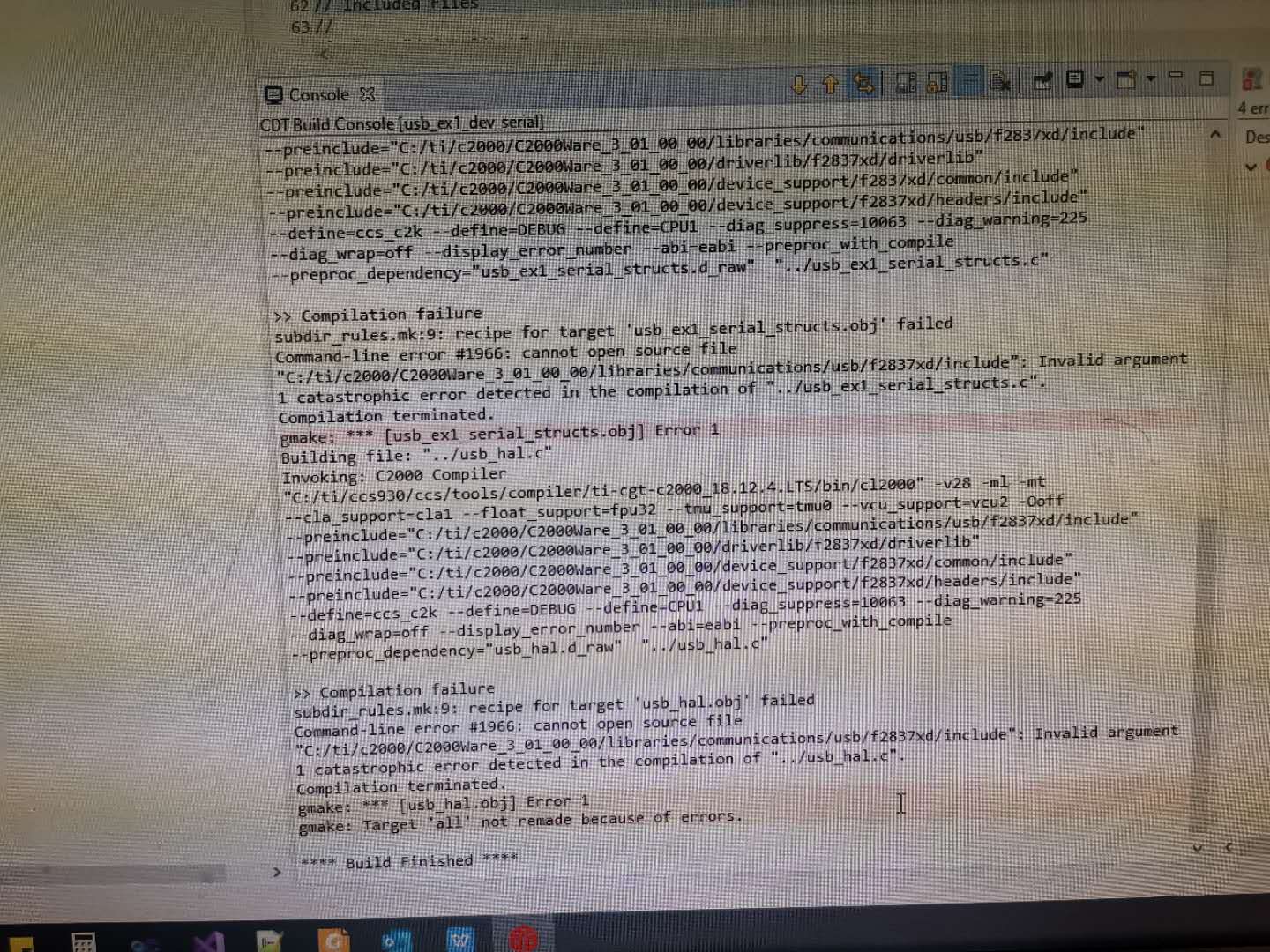CCS/TMS320F28379D: compile error using usb example - C2000 microcontrollers forum - C2000™︎ ...