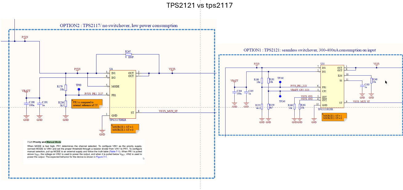 TPS2121: TPS2121 "seamless" vs TPS2117 - Power management forum - Power ...