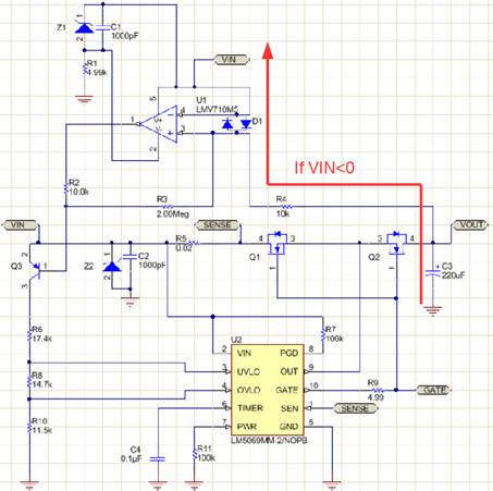 LM5069 Reverse current AND Reverse Voltage Protection - Power management forum - Power ...