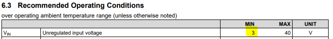 TPS7B82-Q1: Input voltage - Power management forum - Power management - TI E2E support forums