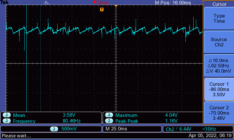 LM25184: Voltage dropping with small current increase [URGENTLY ...