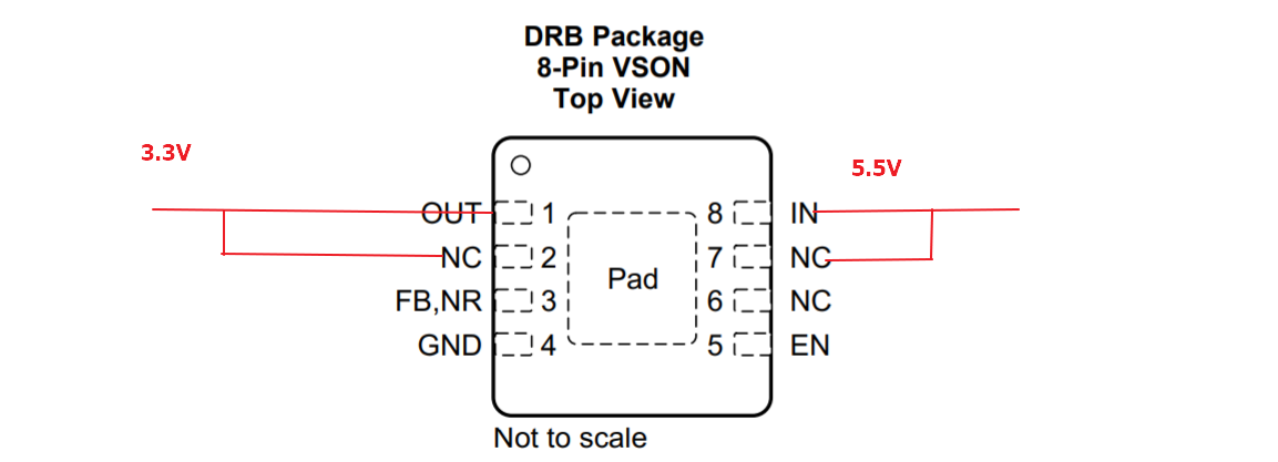 TPS737-Q1: connecting NC pin to VIN/VOUT, is it feasible? - Power ...